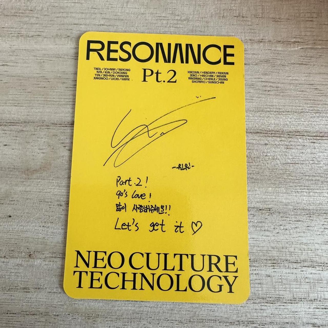 win win nct- resonance pt. 2 photocard authentic w/... - Depop