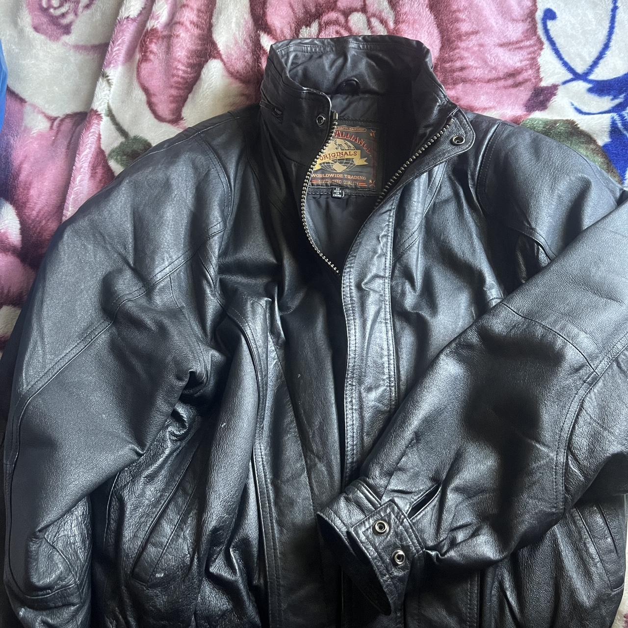 World alliance leather jacket All genuine... - Depop
