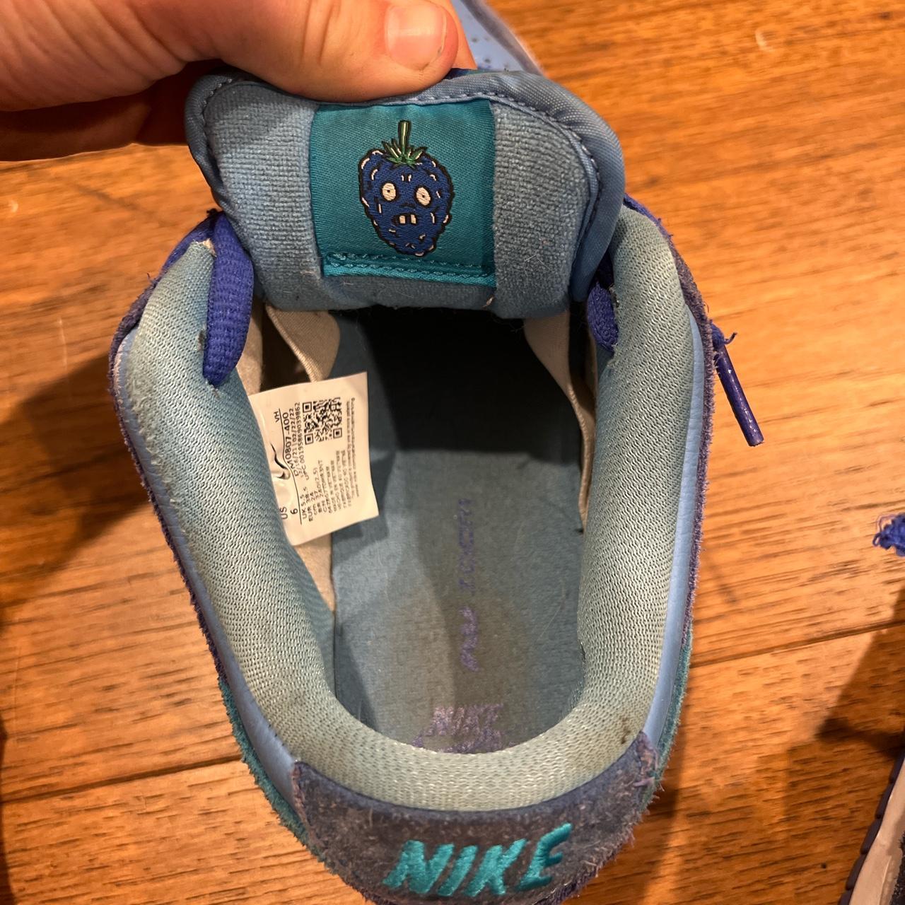 Used Nike sb blue raspberry dunks, size 6. Is in... - Depop