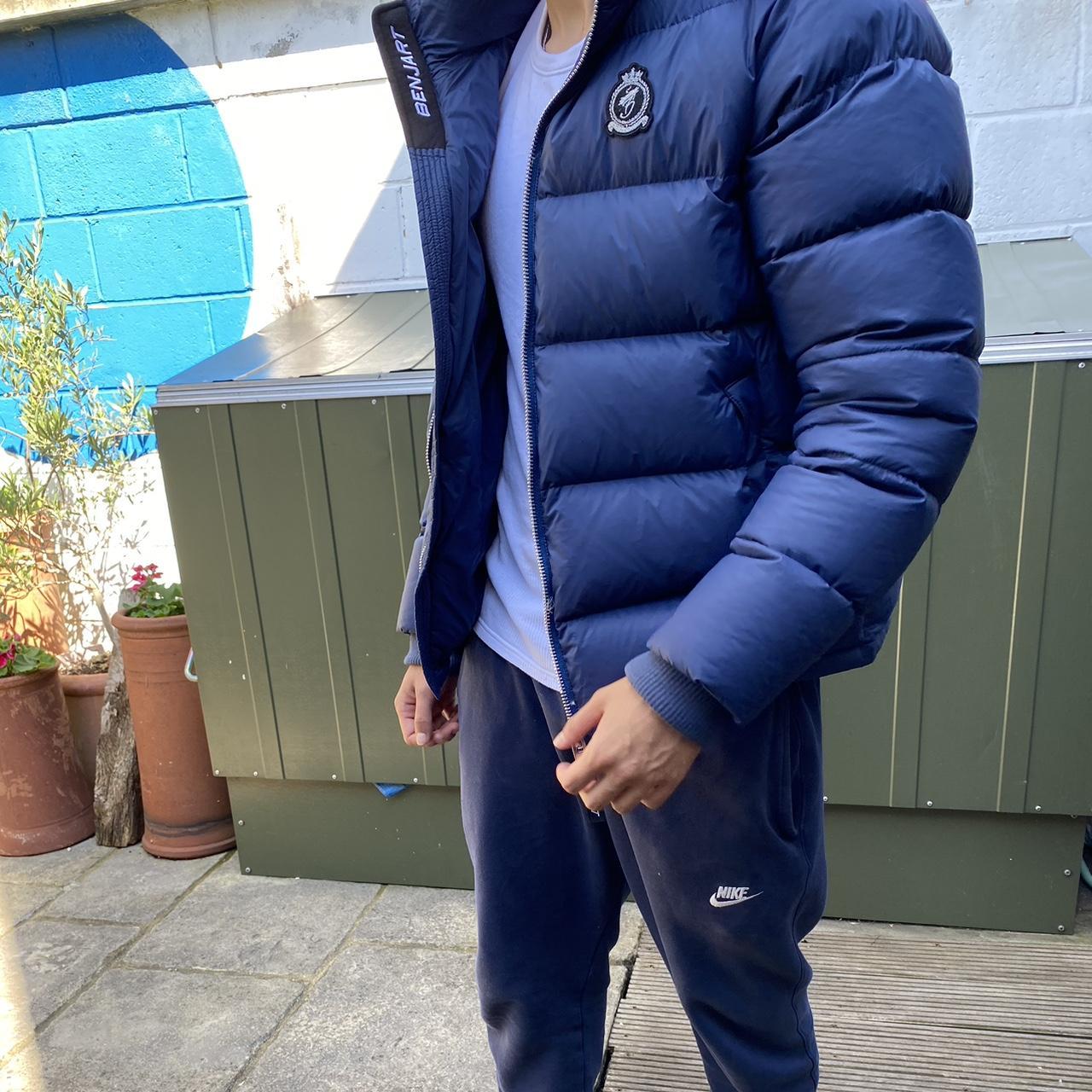 Benjart Jacket Navy Blue Size M. Perfect condition... - Depop