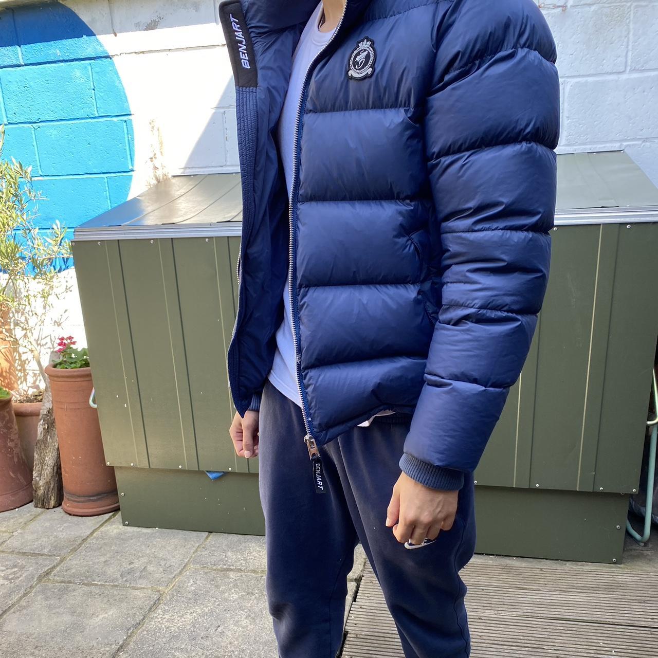 Benjart Jacket Navy Blue Size M. Perfect condition... - Depop