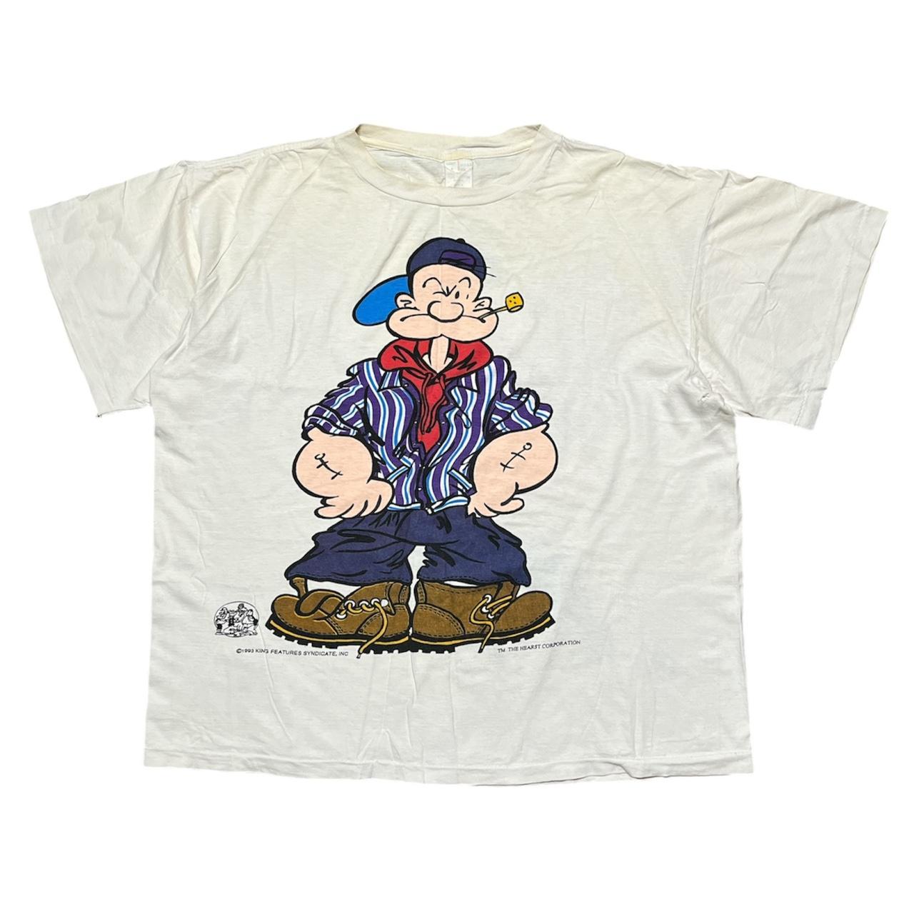 1993 gangsta popeye single stitch tee size XL see... | Depop