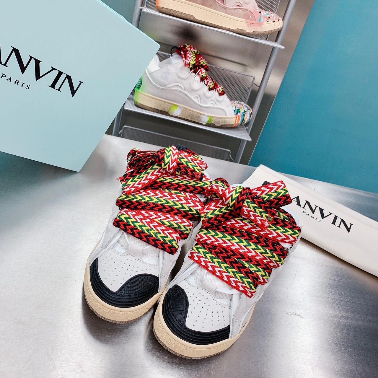 Lanvin multi coloured laces Multiple sizes and... - Depop