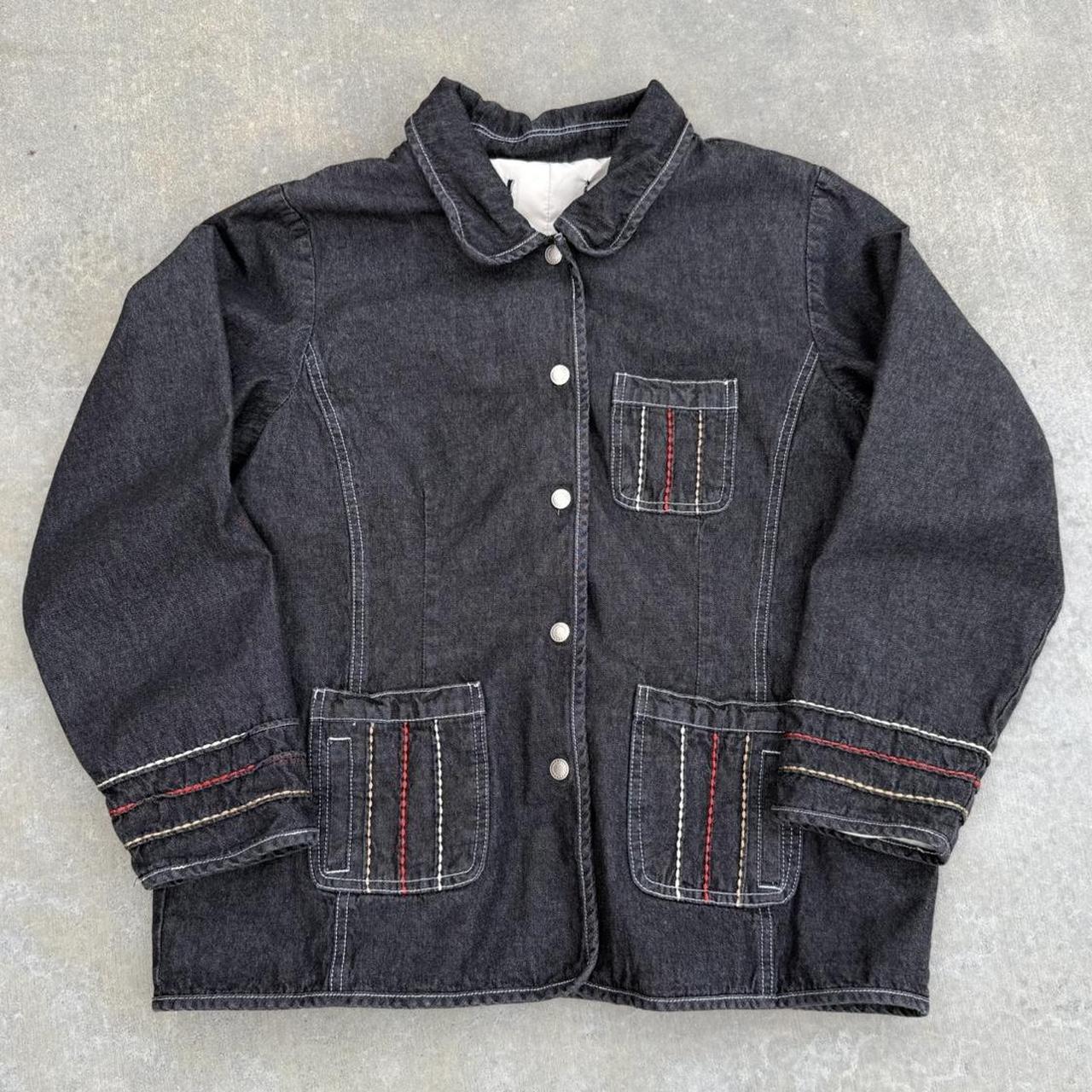 Vintage Black Carhartt Detroit Style Denim Jacket ... - Depop