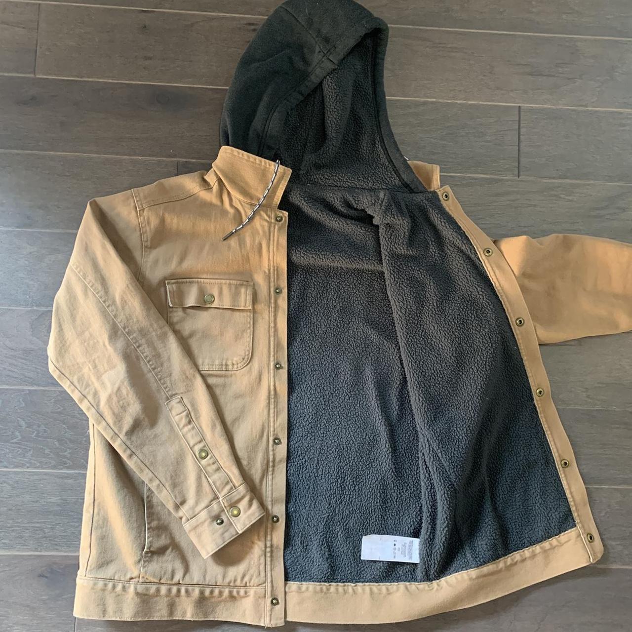 M Columbia Fur Lined Work Jacket with Hood Color:... - Depop