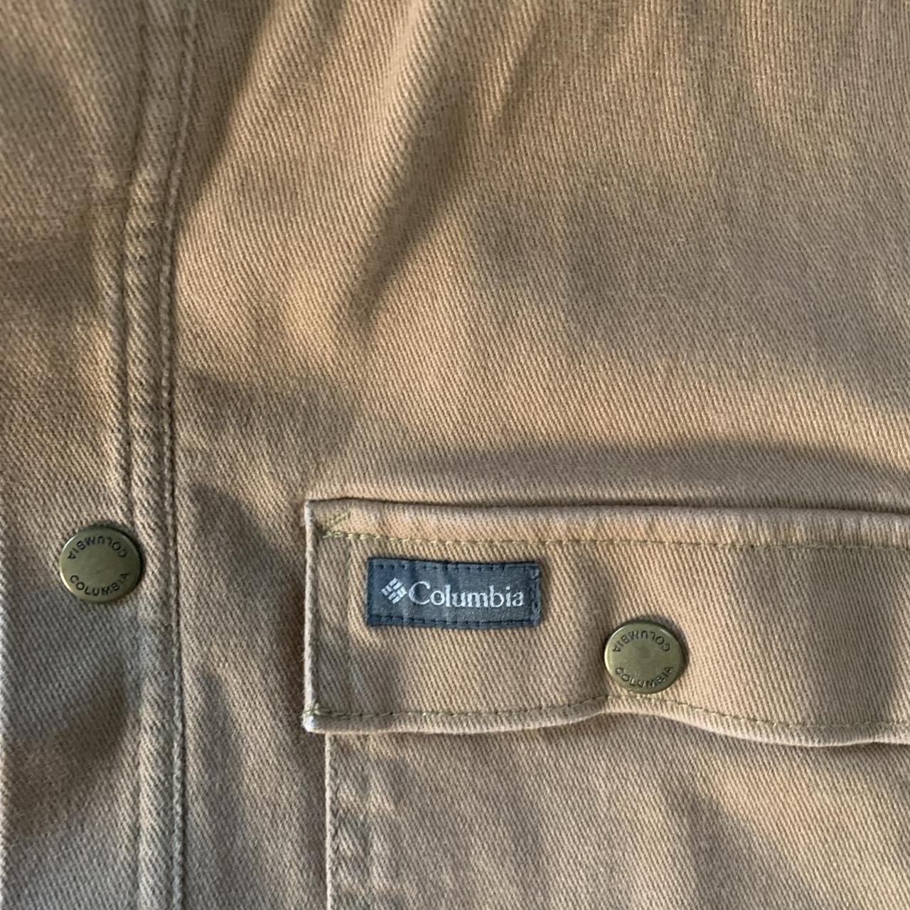 M Columbia Fur Lined Work Jacket with Hood Color:... - Depop