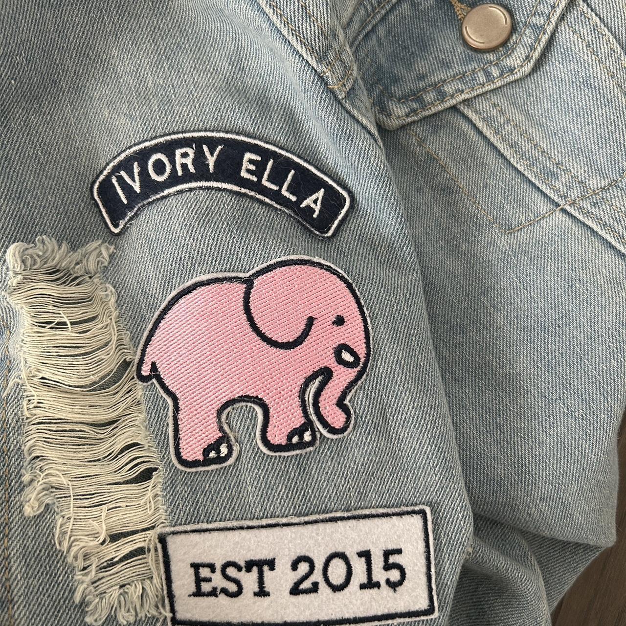 Small, denim patchwork Ivory Ella jacket - Depop