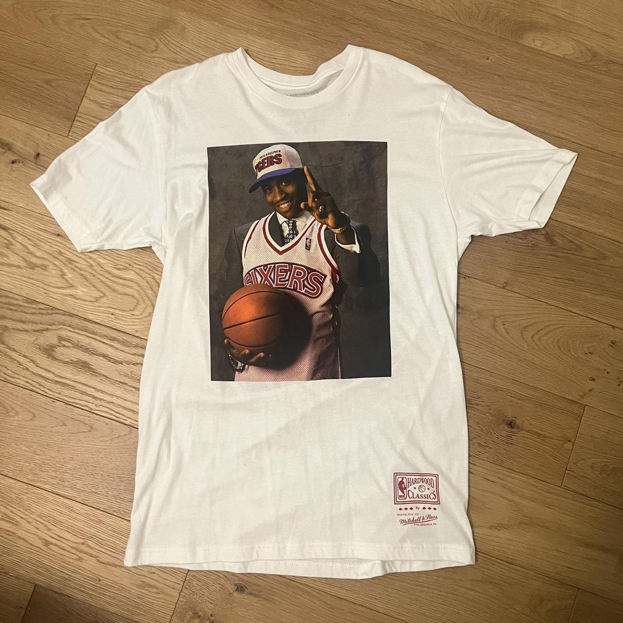 ALLEN IVERSON - Mitchell & Ness Draft Rookie T-shirt... - Depop
