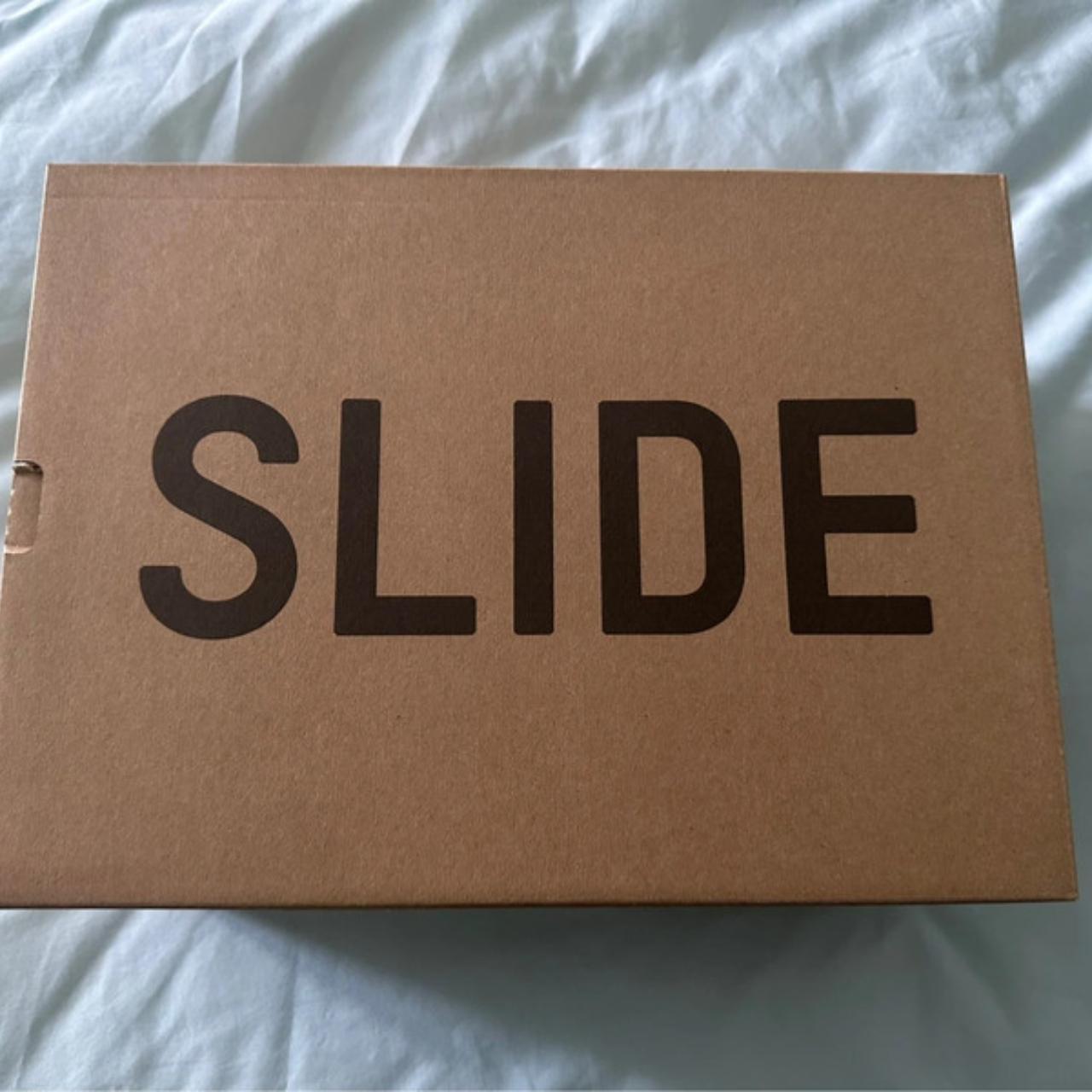 Yeezy Slides Size 8 Slate Grey New Yeezy Slides... - Depop