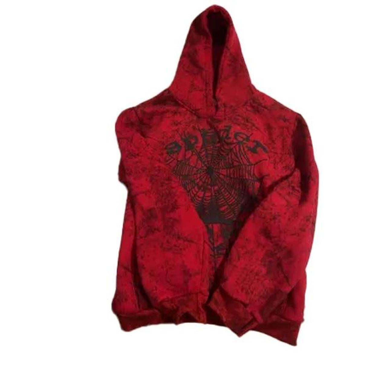 Sp5der OG Red Camo Tree Hoodie Authentic... - Depop