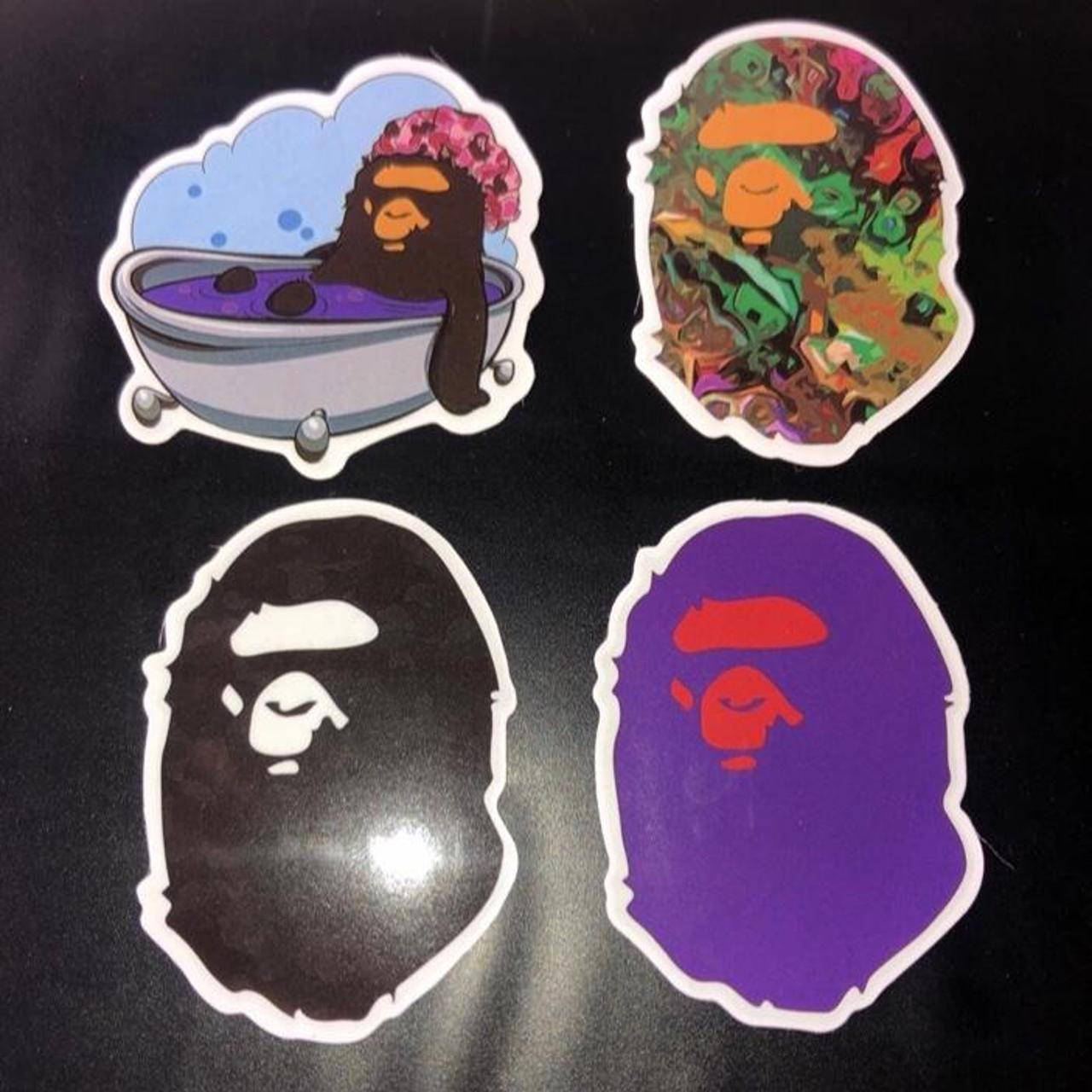 (4x) Bape Decal Stickers Painting, Camo, &... - Depop