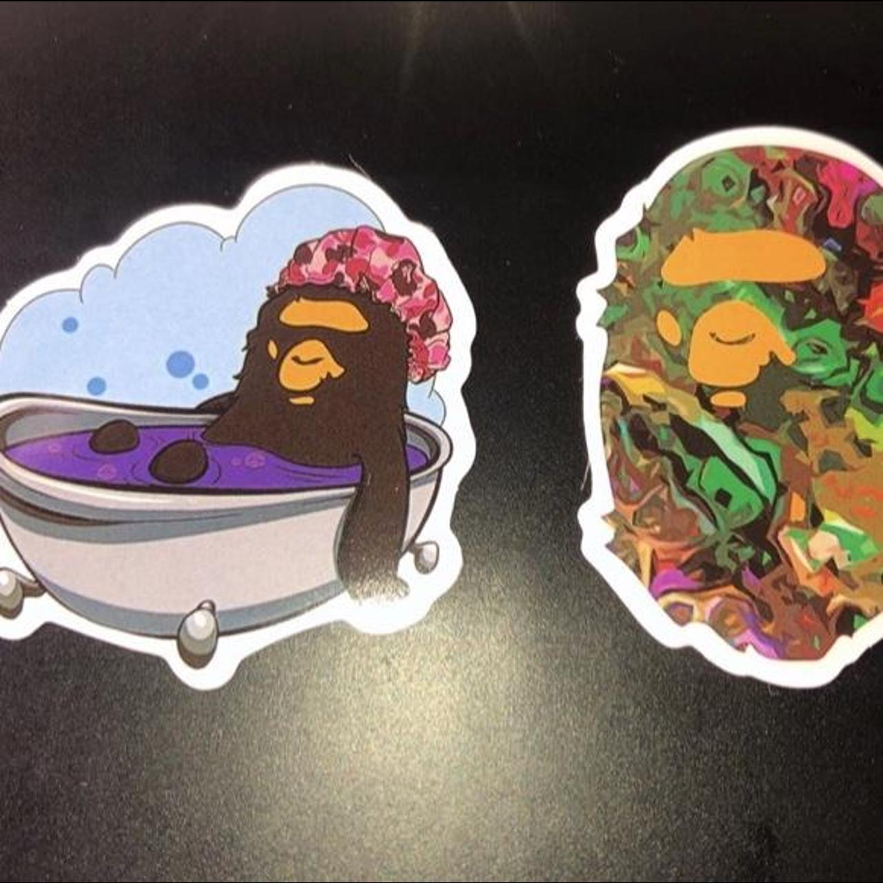 (4x) Bape Decal Stickers Painting, Camo, &... - Depop