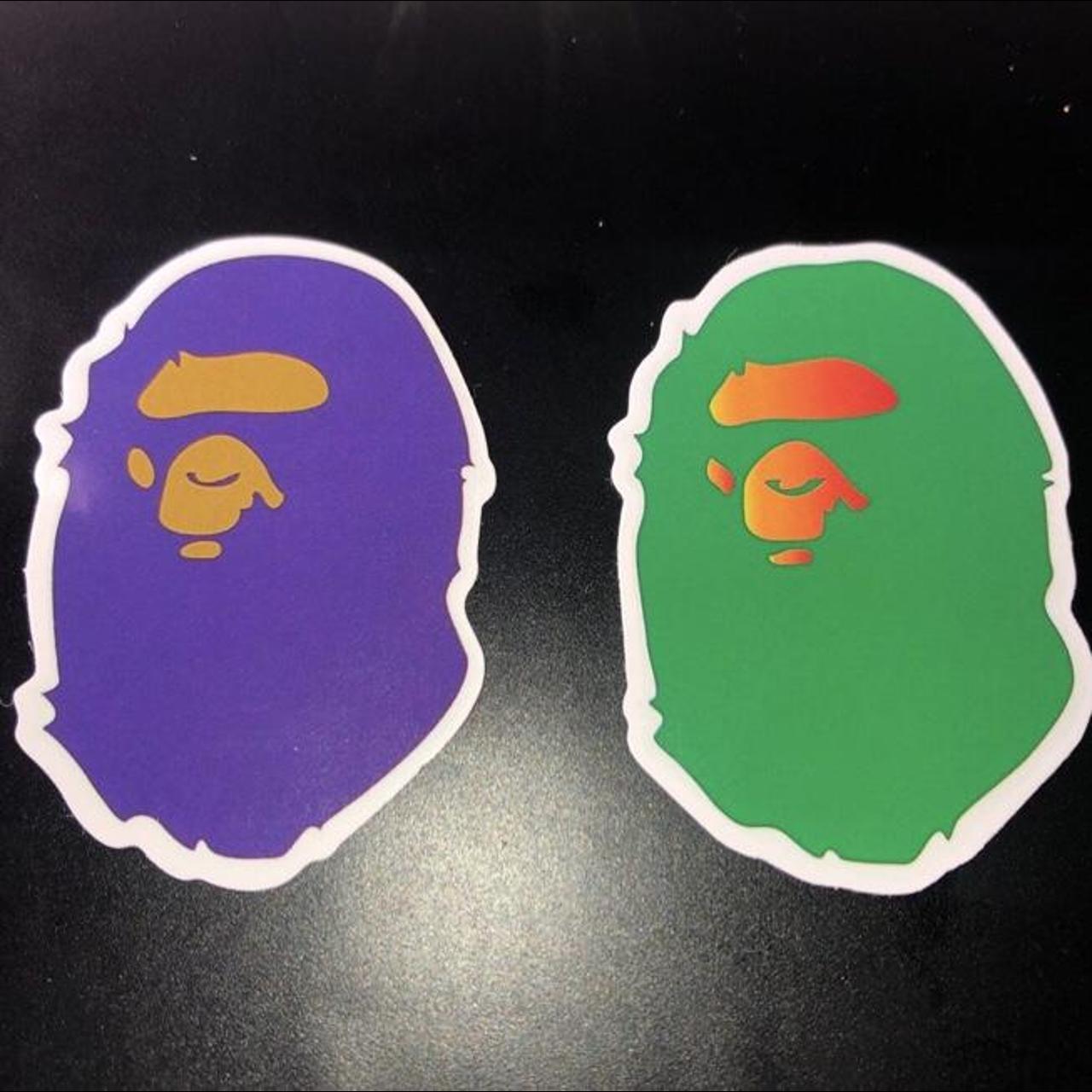 (4x) A Bathing Ape Bape Decal Stickers Multi-color,... - Depop