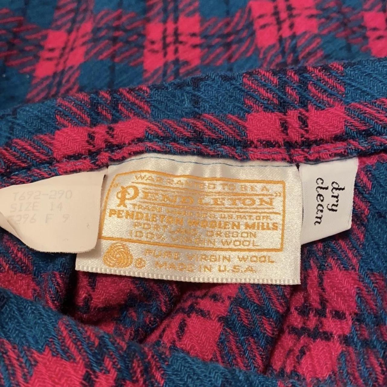 Vintage Pendleton 100% Virgin Wool Long skirt... - Depop