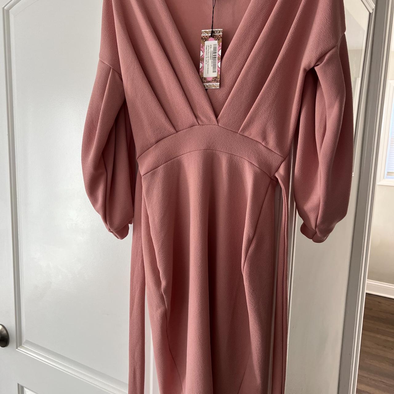 Boohoo off the shoulder wrap dress - Depop