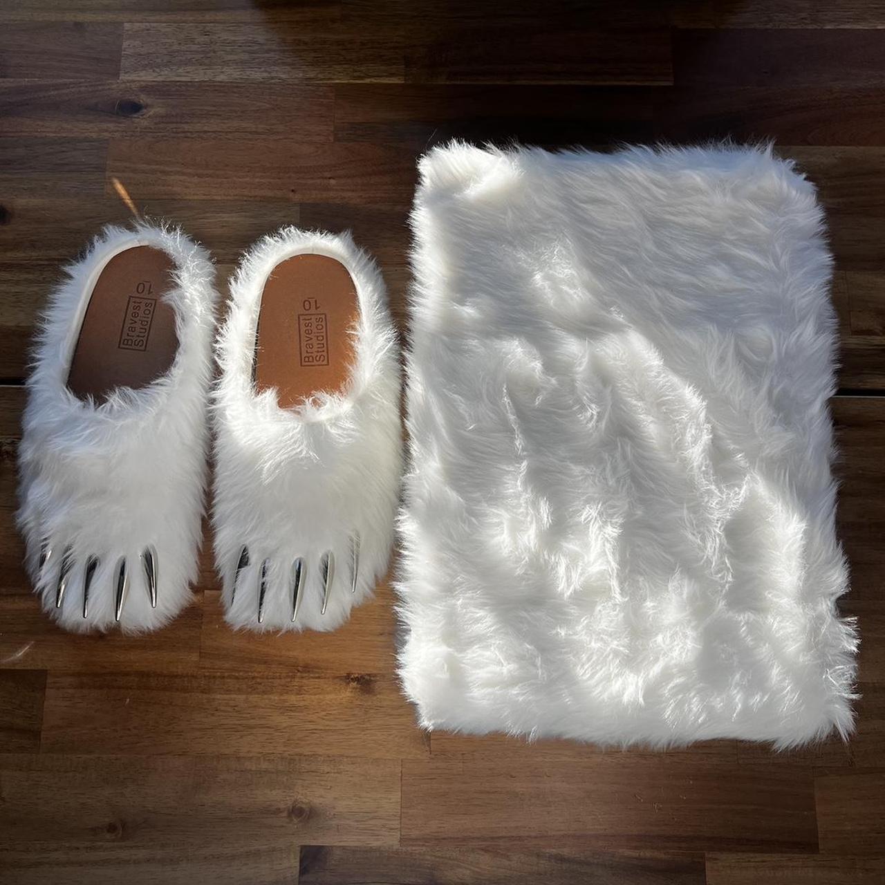 Bravest studio bear claw slides size 10\dead... - Depop