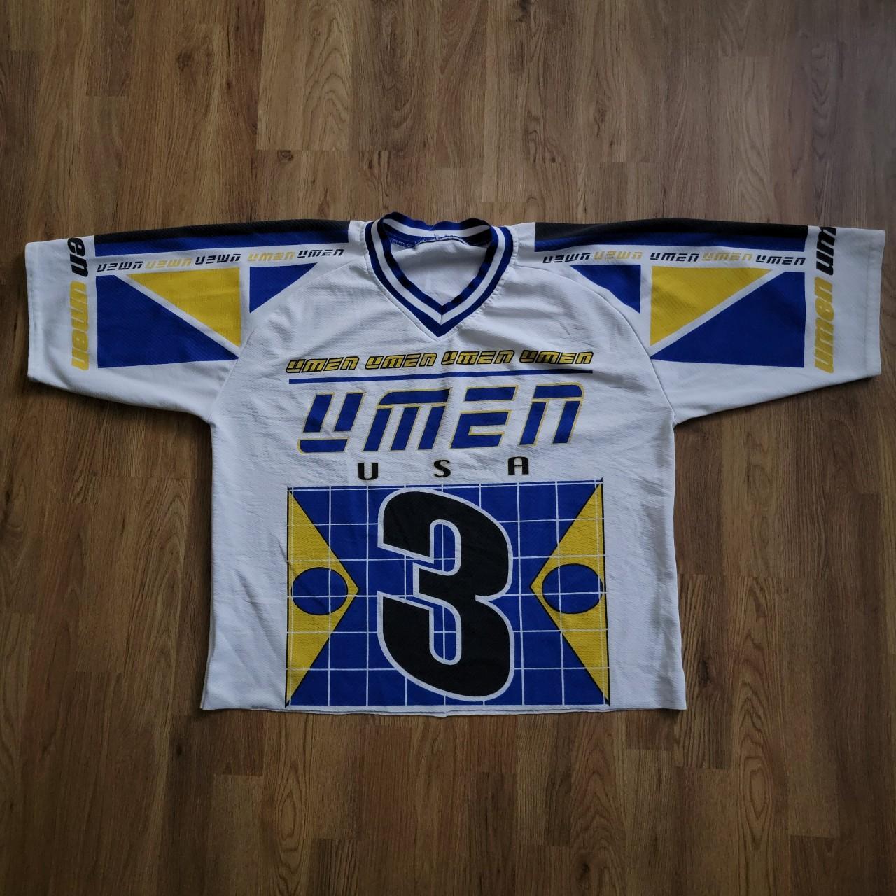 Vintage Umen USA 3 Jersey Boxy oversized fit, no... - Depop