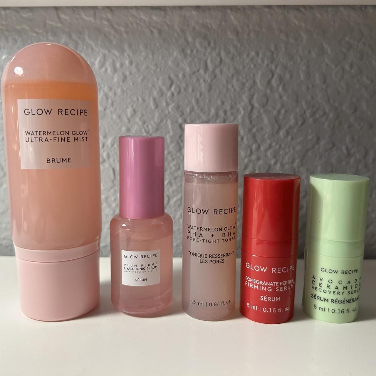 glow recipe set includes: full size mist ($29), mini... - Depop