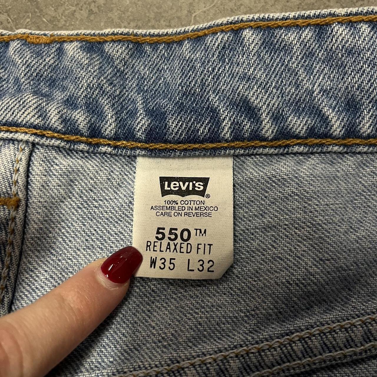 levi’s 550 35x32 90s measurements in pics #levis... - Depop