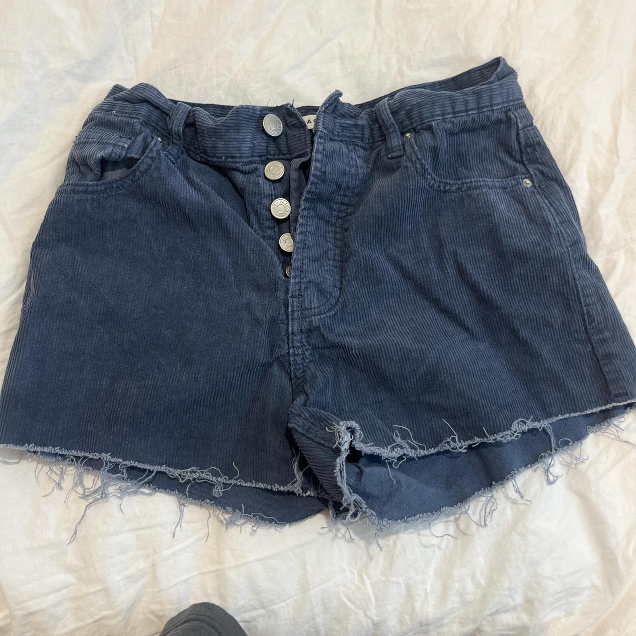 Pacsun navy corduroy shorts - Depop