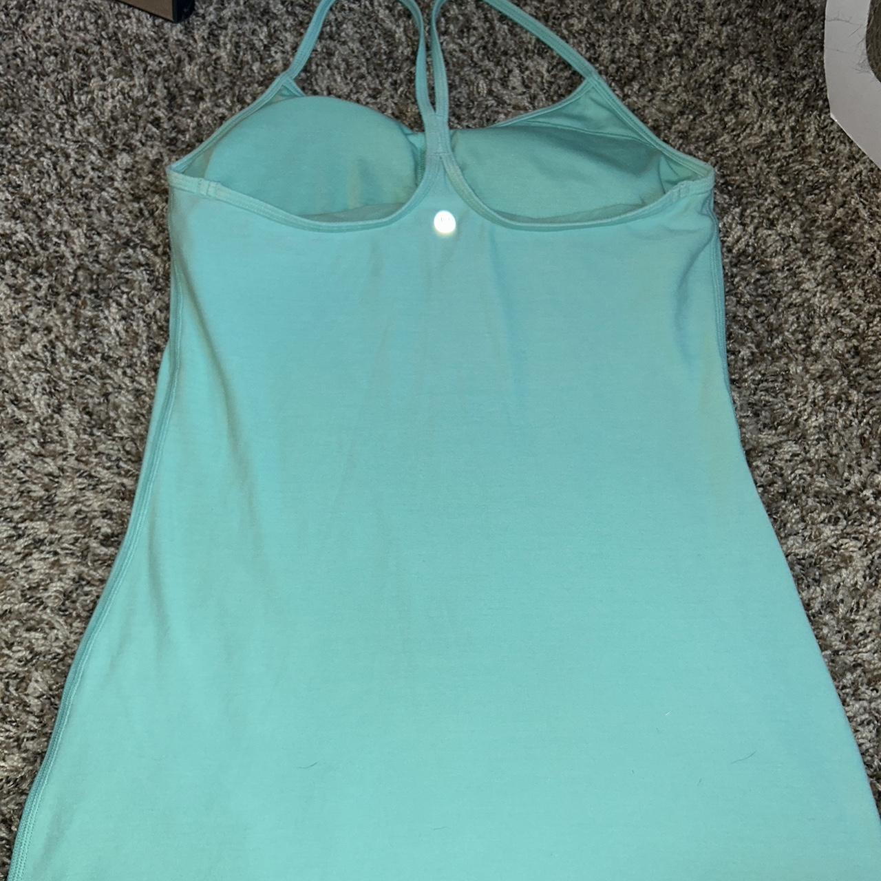 Lululemon tiffany blue razorback top - Depop