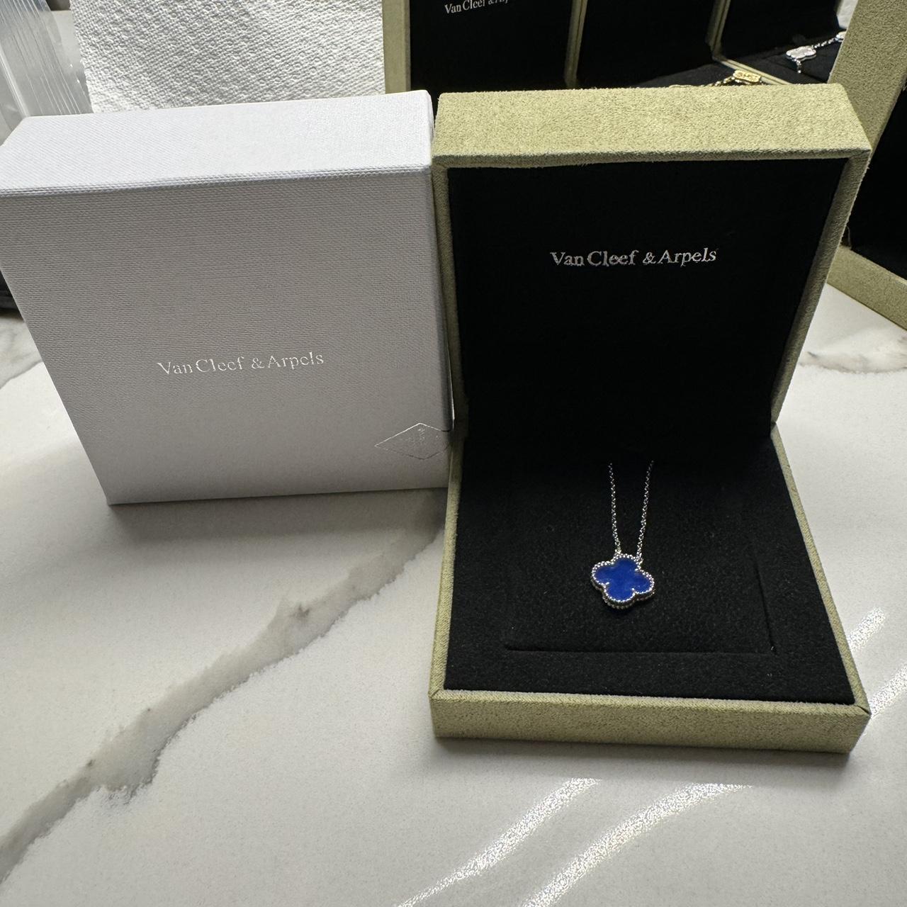 Blue Van Cleef Necklace With box No papers #vancleef - Depop