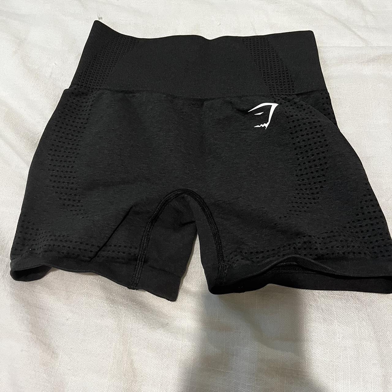 Gymshark black running shorts, barely worn, size S - Depop