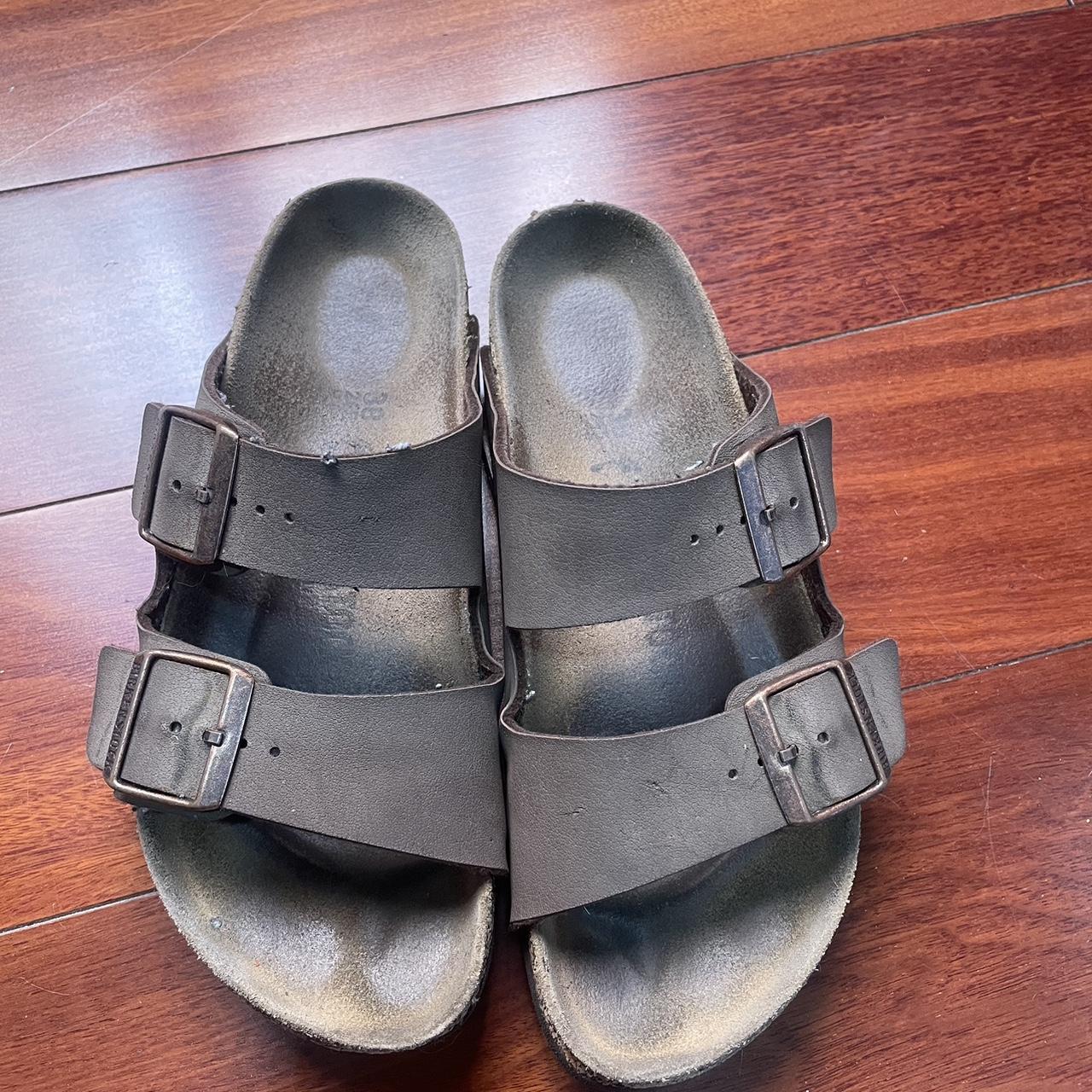 Brown birk slides 📦 size 38 - Depop