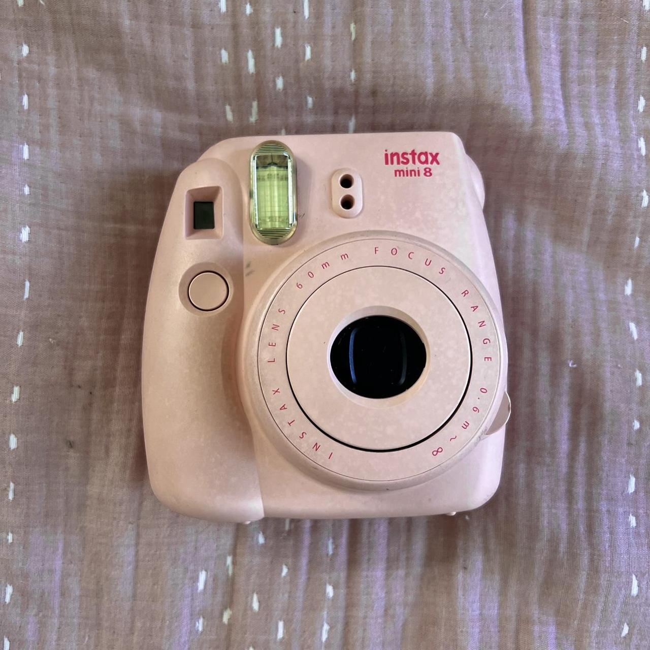 Pink instax mini 8 Polaroid camera Comes with 1 film... - Depop