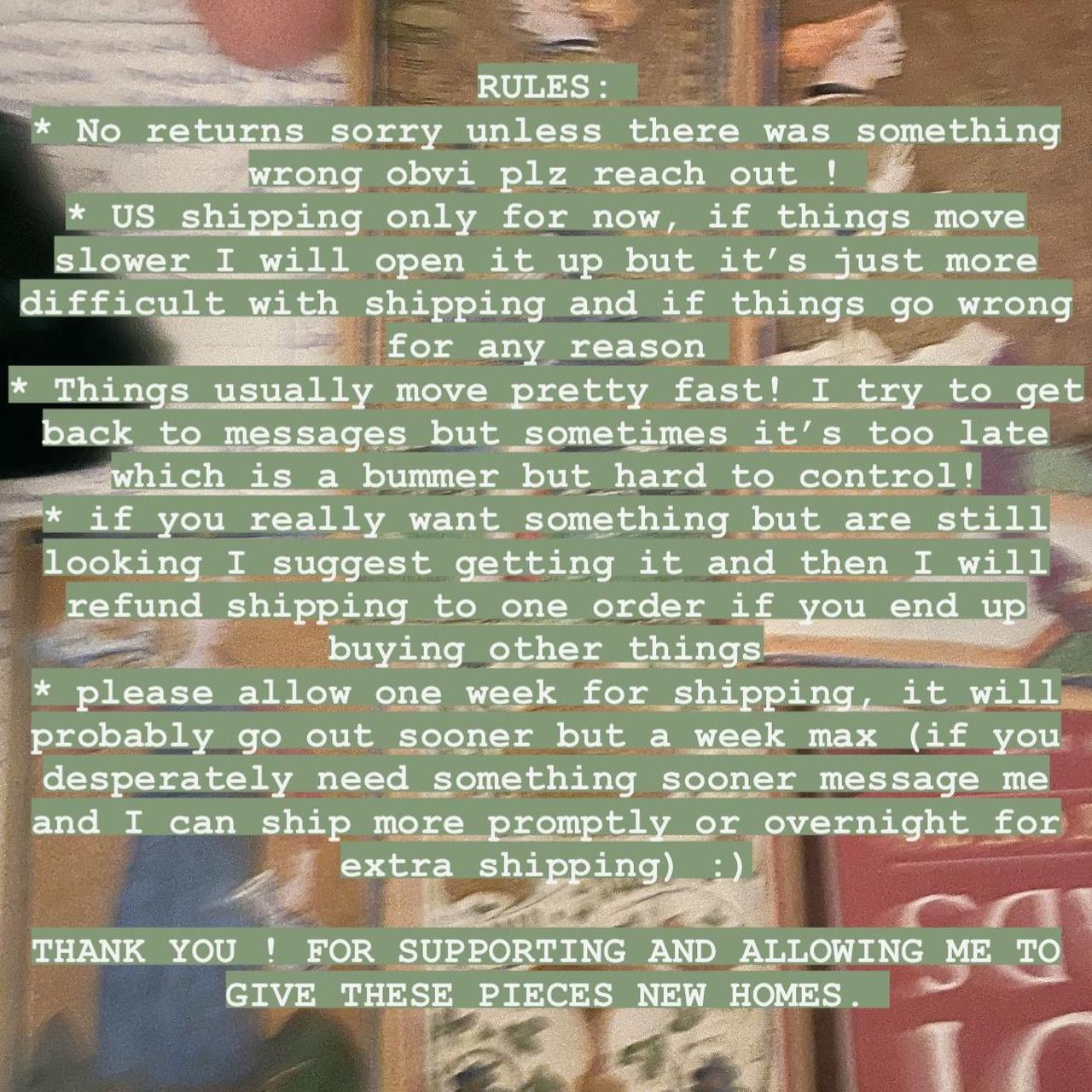 SHOP RULES 💙💙💙 thanks for being here! I’ll begin... - Depop