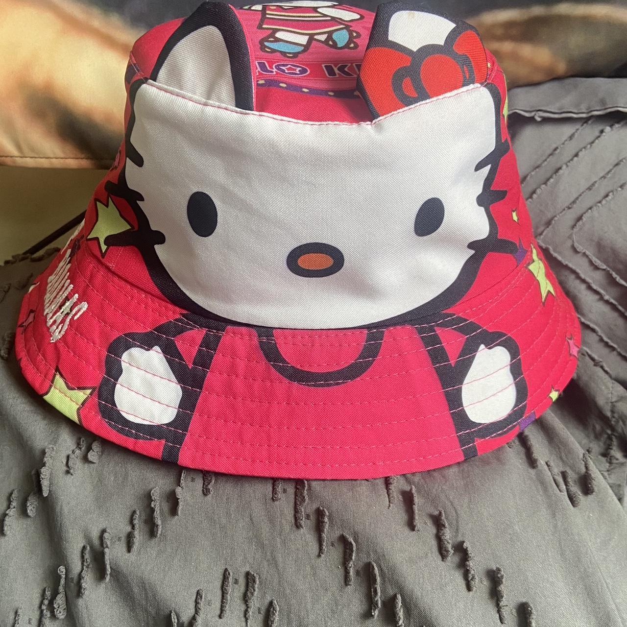 Hello Kitty Bucket Hat- made and bought in... - Depop
