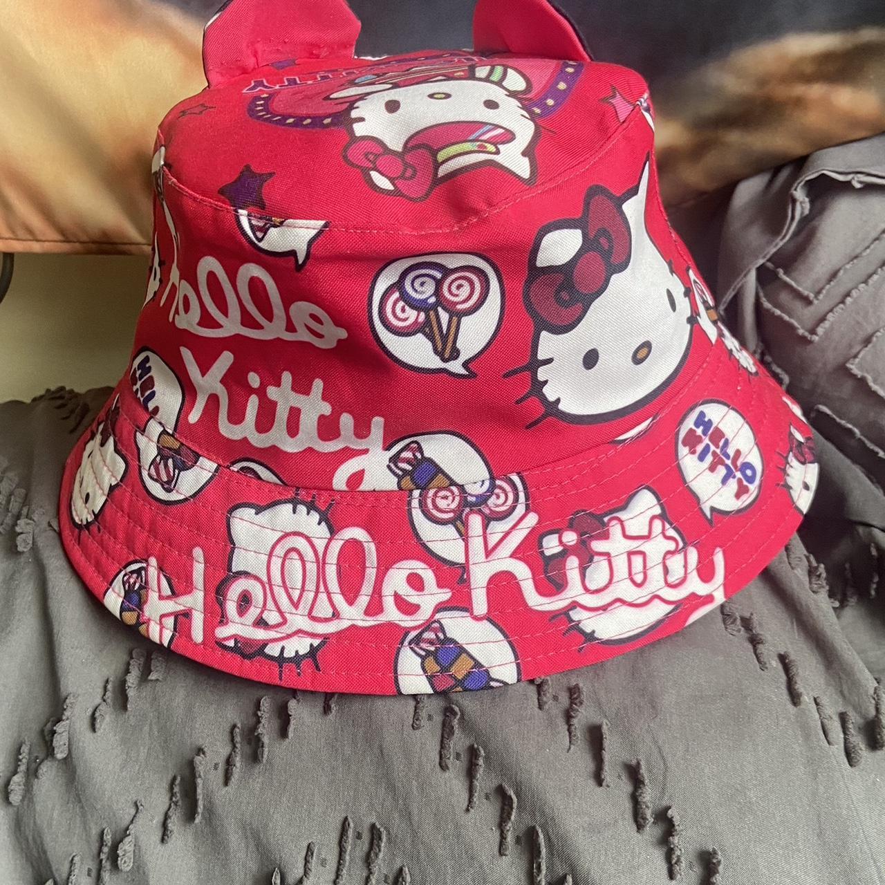 Hello Kitty Bucket Hat- made and bought in... - Depop