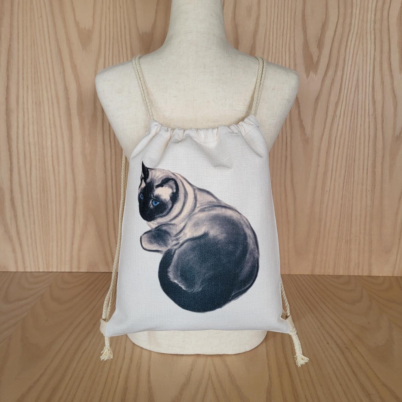 This handmade drawstring bag is a great companion... - Depop