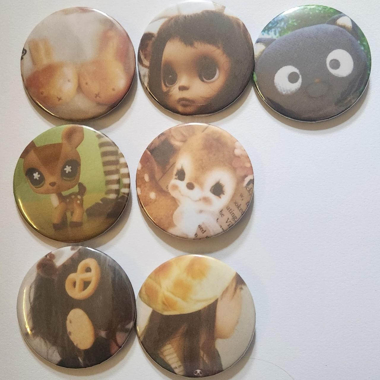 Cute Twee buttons 7 pack #Twee #Boho #morikei | Depop