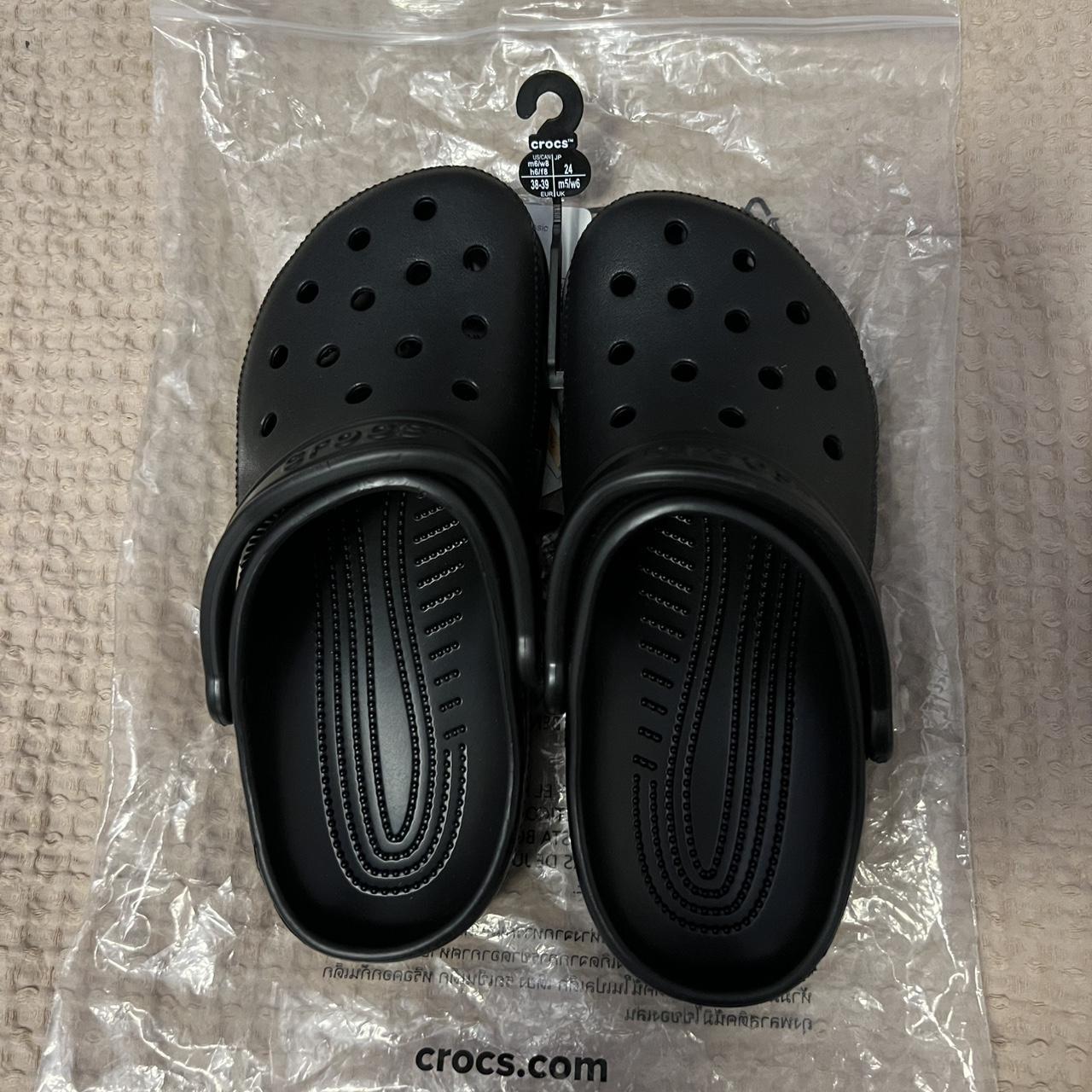 Black Classic Clog Crocs. US Women's size 8/Men's... | Depop