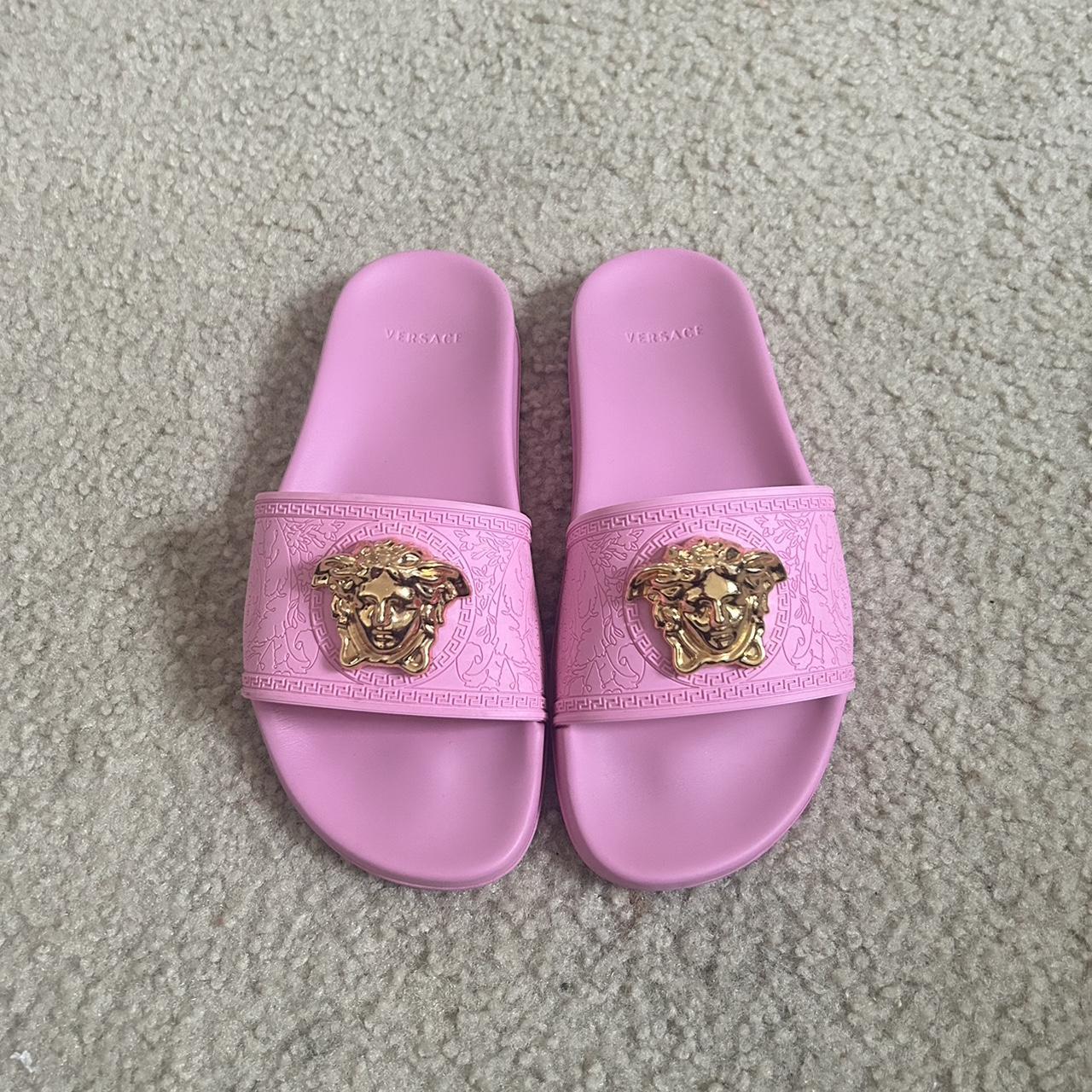 Versace Pool Slides Bought from Neiman Marcus Size... - Depop