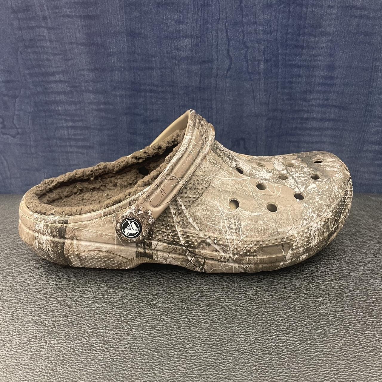 Camo real tree lined crocs #camo #crocs... - Depop