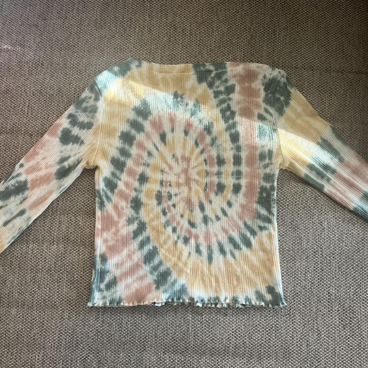 Cute tie dye long sleeve t shirt. Perfect... - Depop