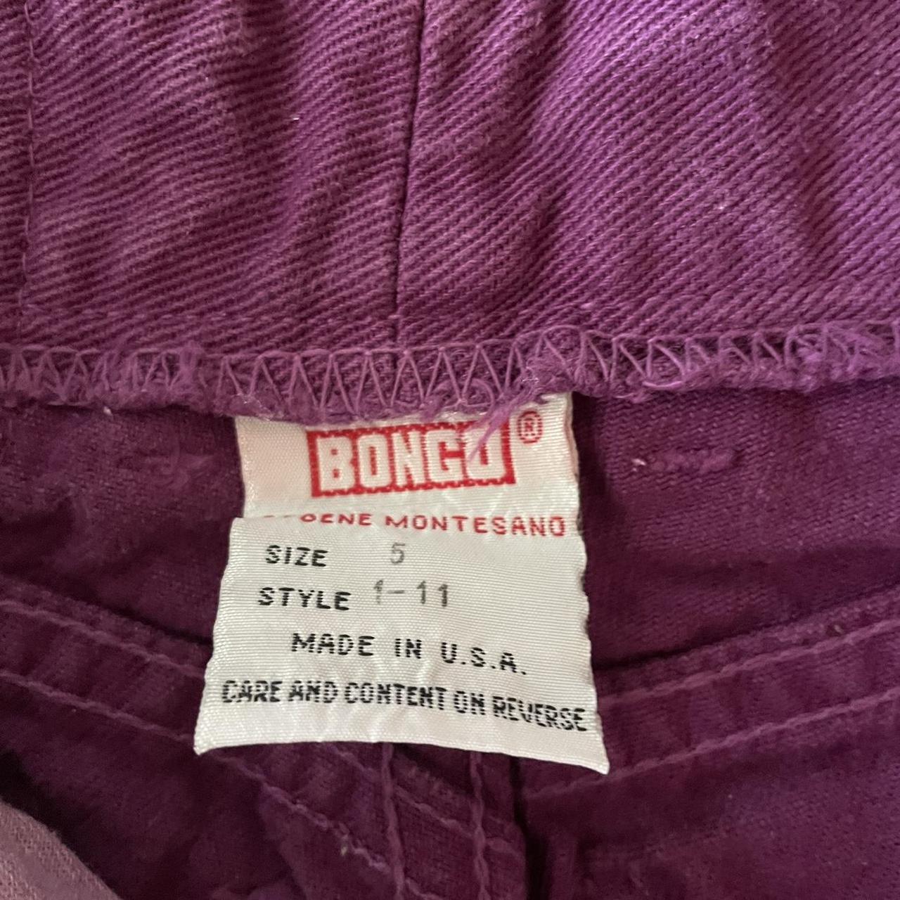 Vintage Y2K purple/burgundy bongo mid-rise skinny... - Depop