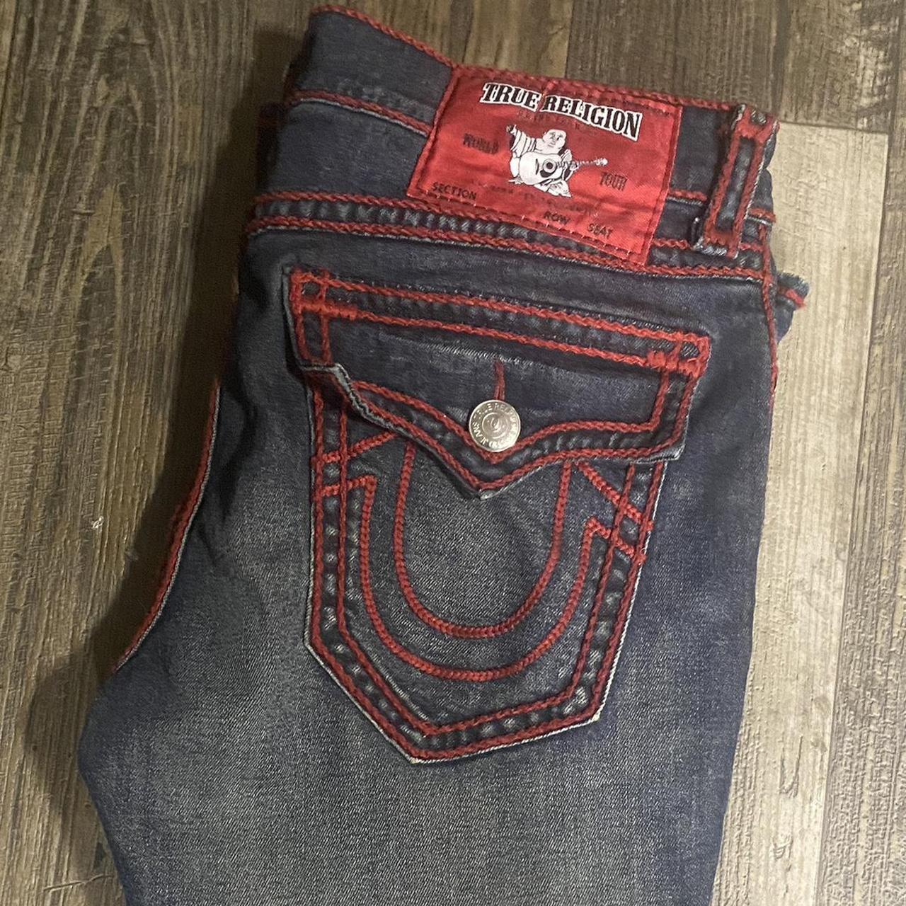 Red rope stitch trueys “berlin” wash send offers and... - Depop