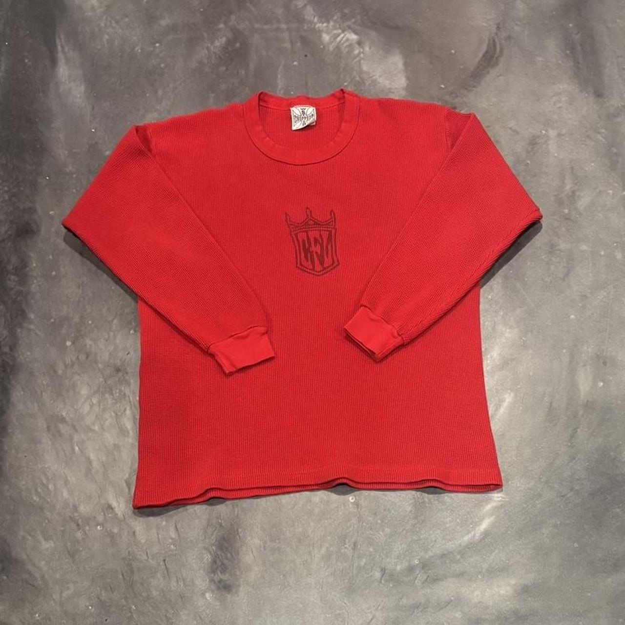 Red West Coast Chopped WCC long sleeve shirt Size:... | Depop