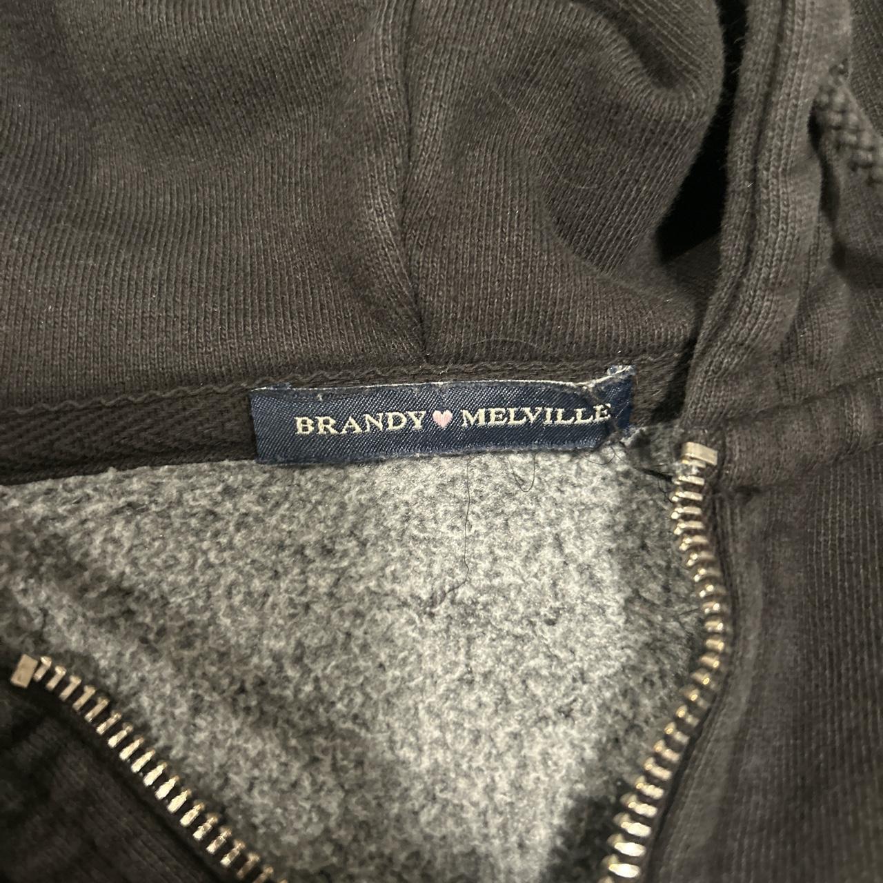 black oversized fit brandy melville jacket - Depop