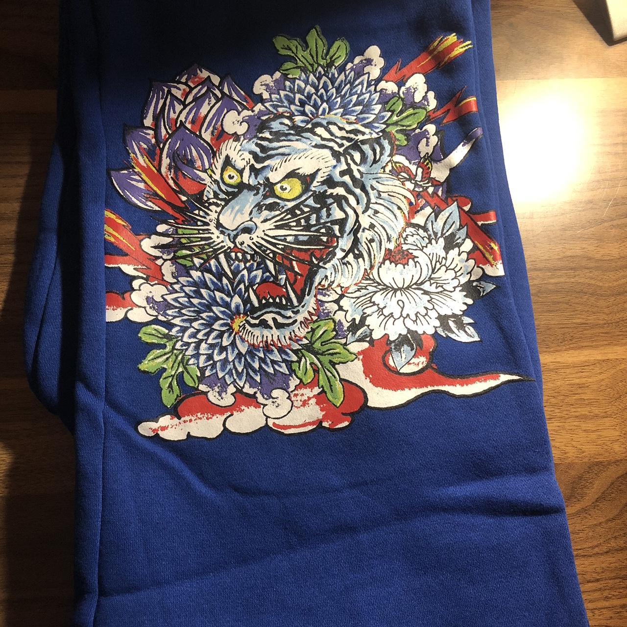 Ed Hardy blue flare sweatpants I also have these... - Depop
