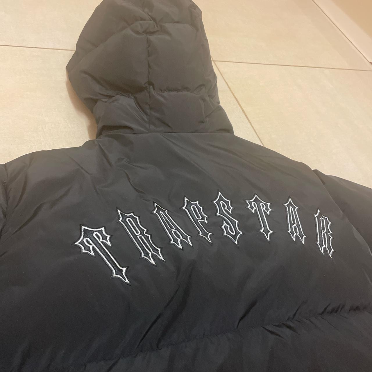 Trapstar long black trench coat. Medium... - Depop