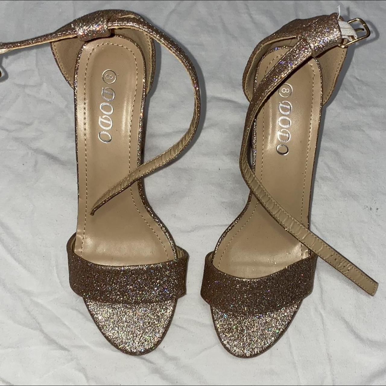 pink glitter DoDo heels size 8 - Depop