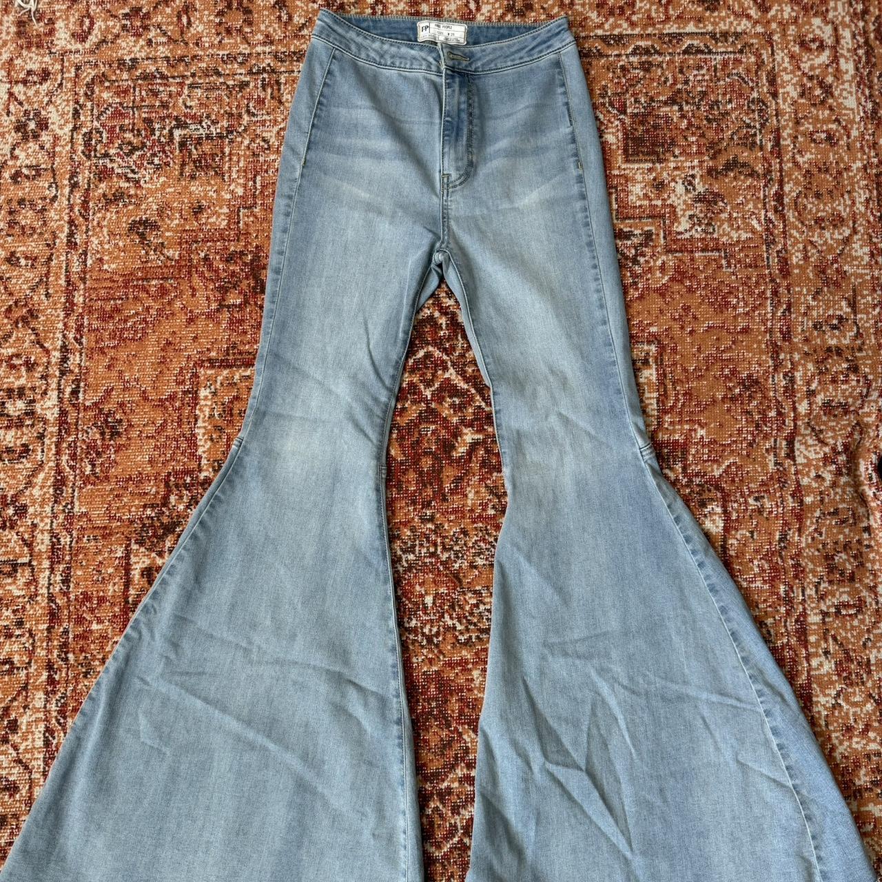 Free People Flare Jeans - Depop