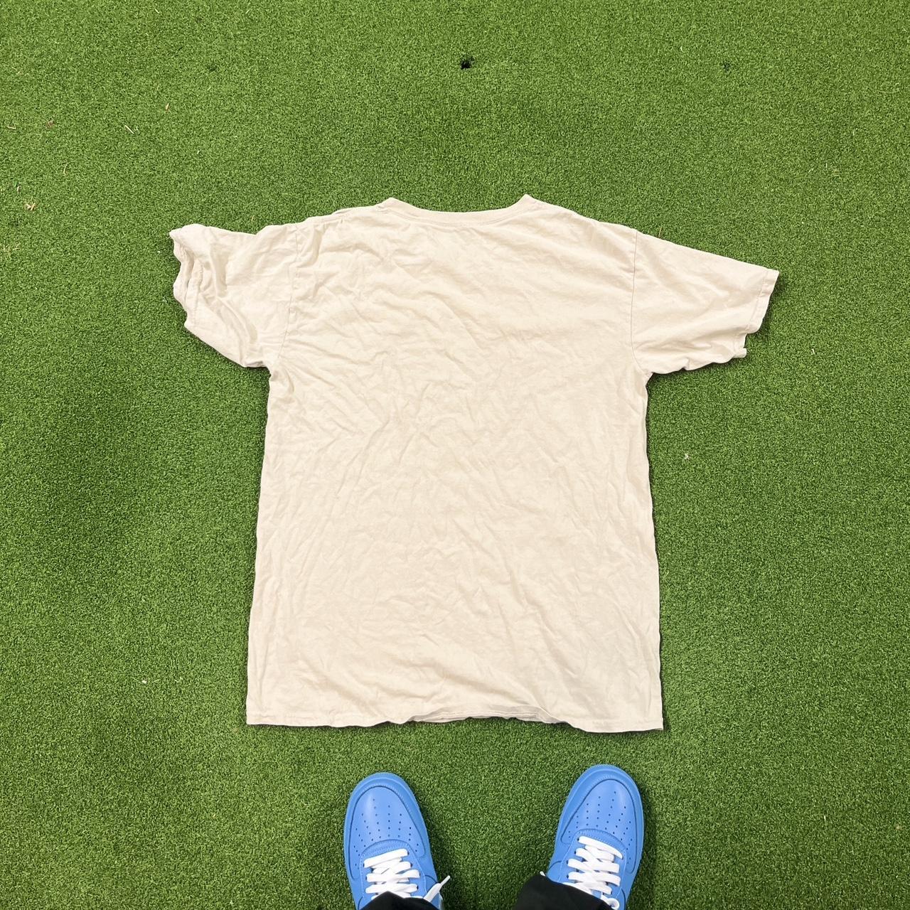 large cream/tan zumiez shirt #zumiez#skate#y2k - Depop