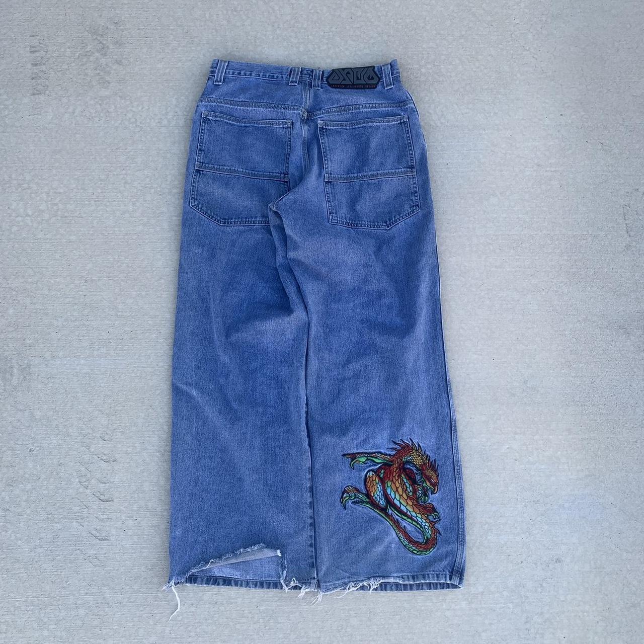 Vintage Jnco jeans lizards 🦎 size 33/32 great... - Depop