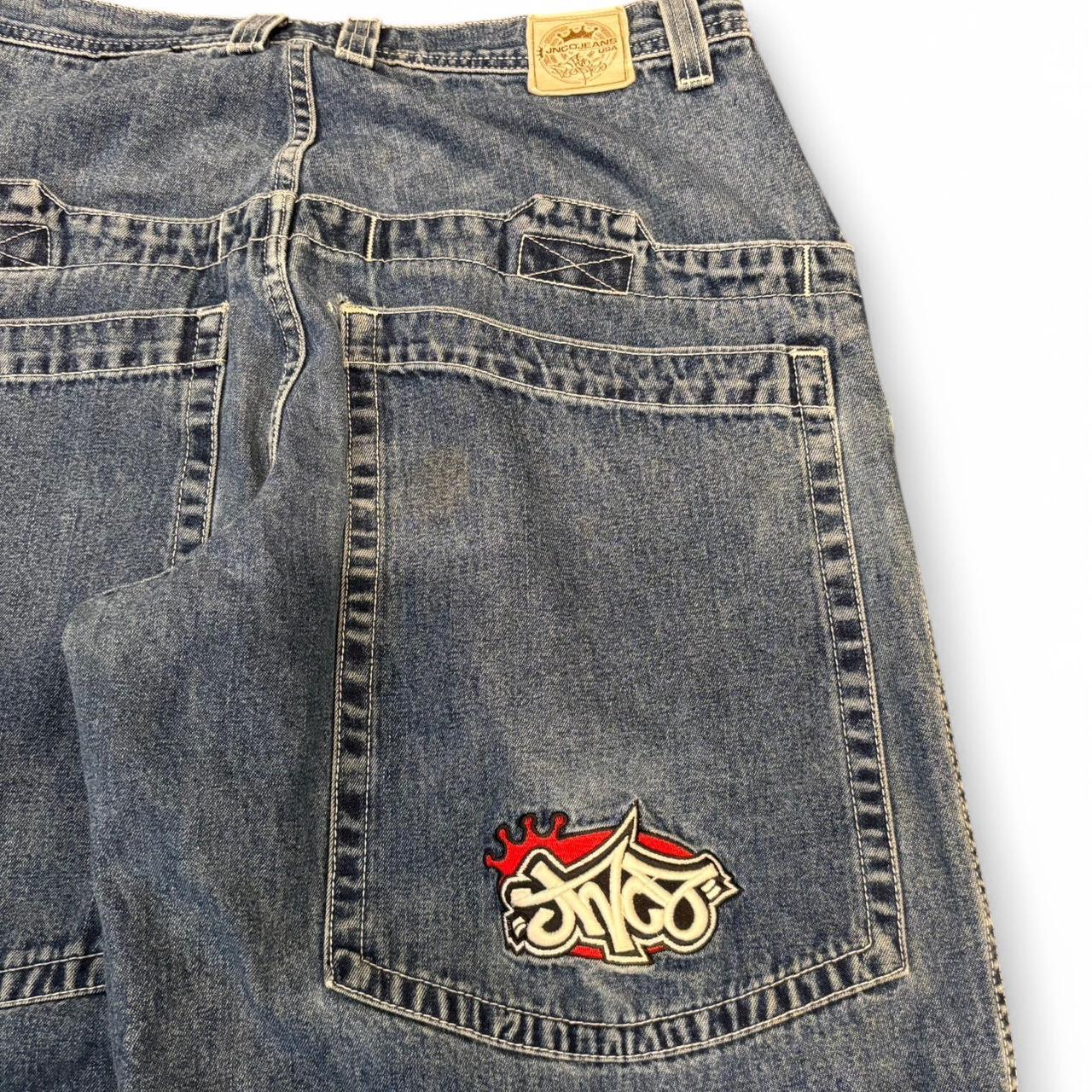 Vintage jnco jeans Velcro pockets amazing fit on... | Depop
