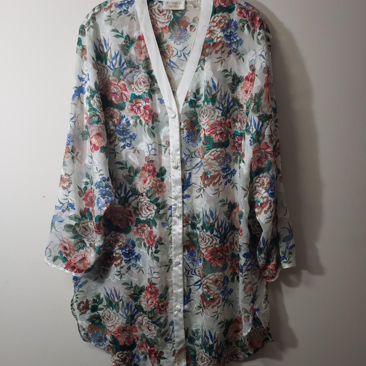 Beautiful vintage Victorias Secret cover up. Sheer.... - Depop
